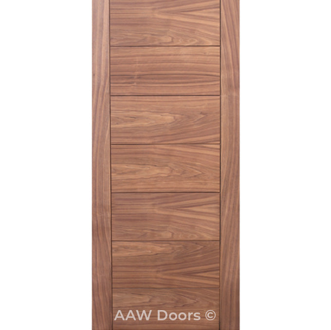 Modern Solid Wooden Doors ESWDA Walnut Solid Wood Door Modern Design