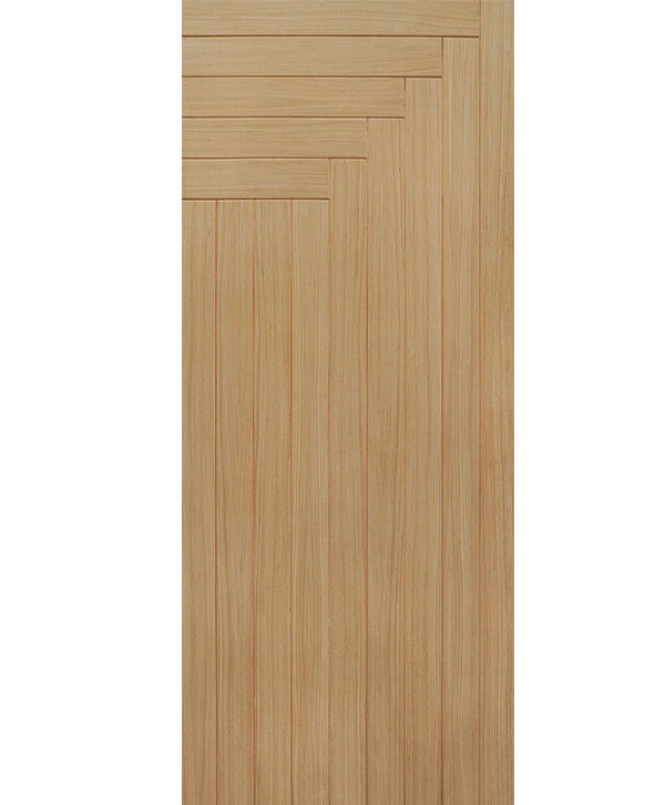 Evolve - Exterior Modern White Oak Wood Entry Solid Front Door — Lux Doors
