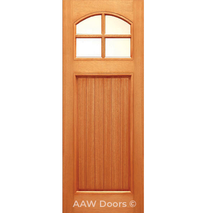 HTC 40 - Craftsman Mahogany Wood Entry Solid Door — Lux Doors