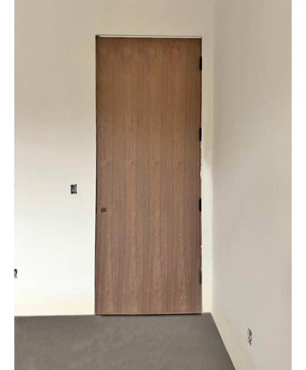 Interior Flush Rift Cut Walnut Solid Core Stain Grade Modern Door — Lux Doors
