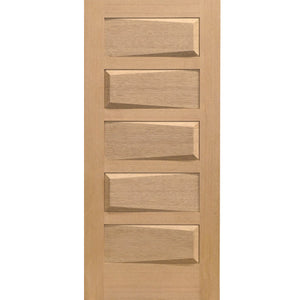 Matrix 3D Door - Exterior Modern Entry Mahogany Front Door — Lux Doors