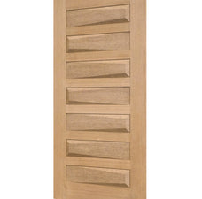 Matrix 3D Door - Exterior Modern Entry Mahogany Front Door — Lux Doors
