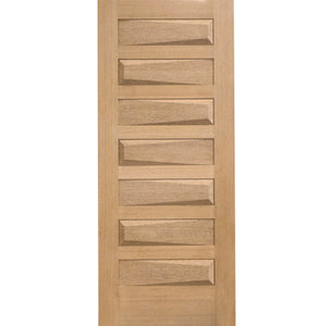 Matrix 3D Door - Exterior Modern Entry Mahogany Front Door — Lux Doors