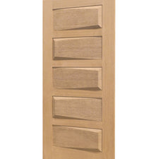 Matrix 3D Door - Exterior Modern Entry Mahogany Front Door — Lux Doors