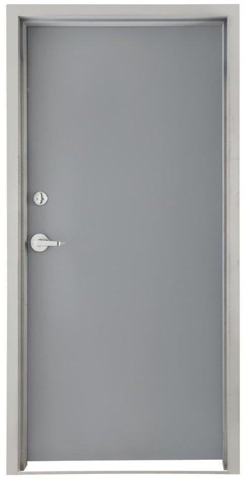 Commercial 16-Gauge Flush Hollow Metal 3-Hours Fire Rated Door — Lux Doors