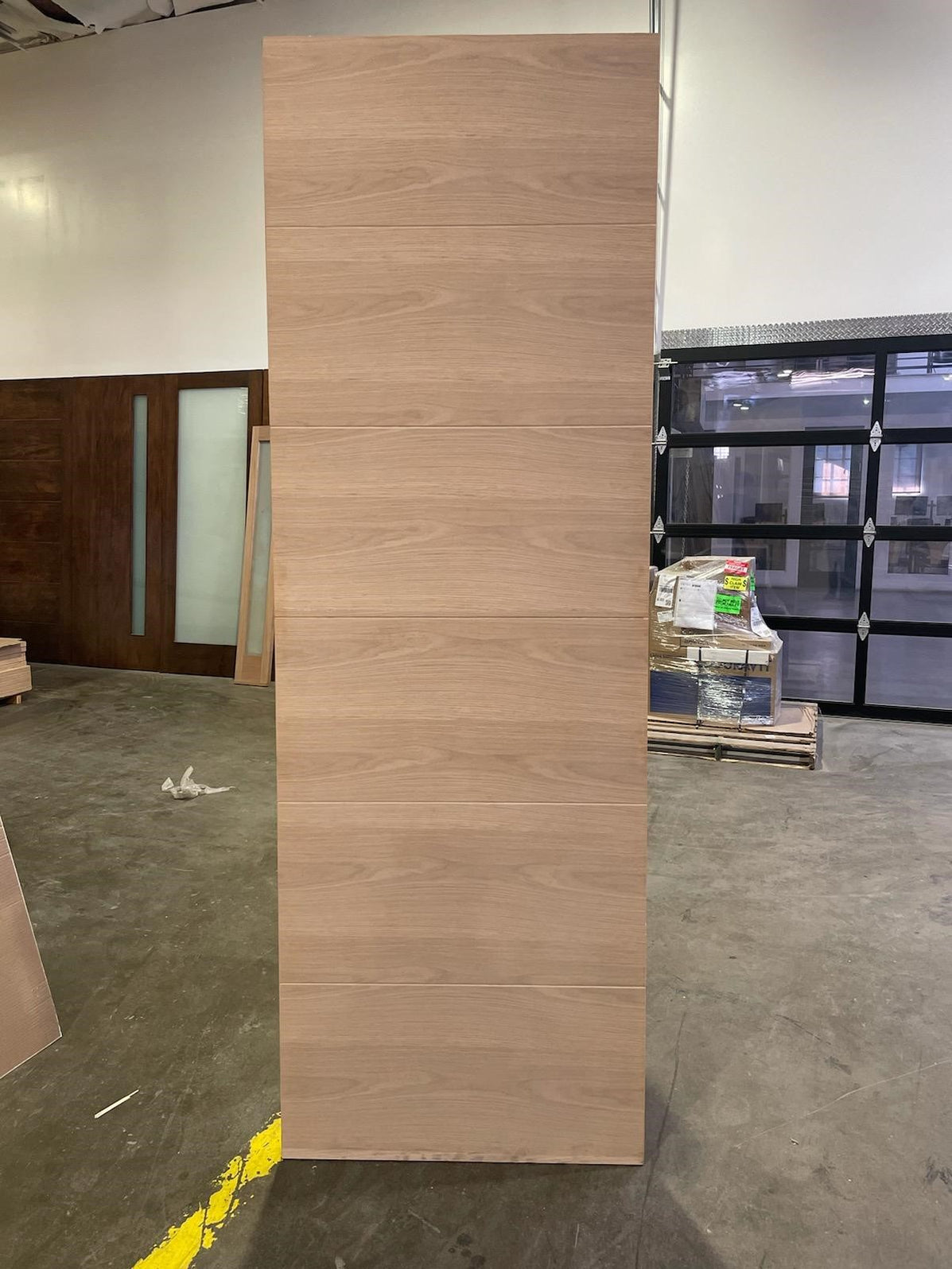 Horizon - Interior Modern White Oak Solid Wood Door (Horizontal Wood G ...