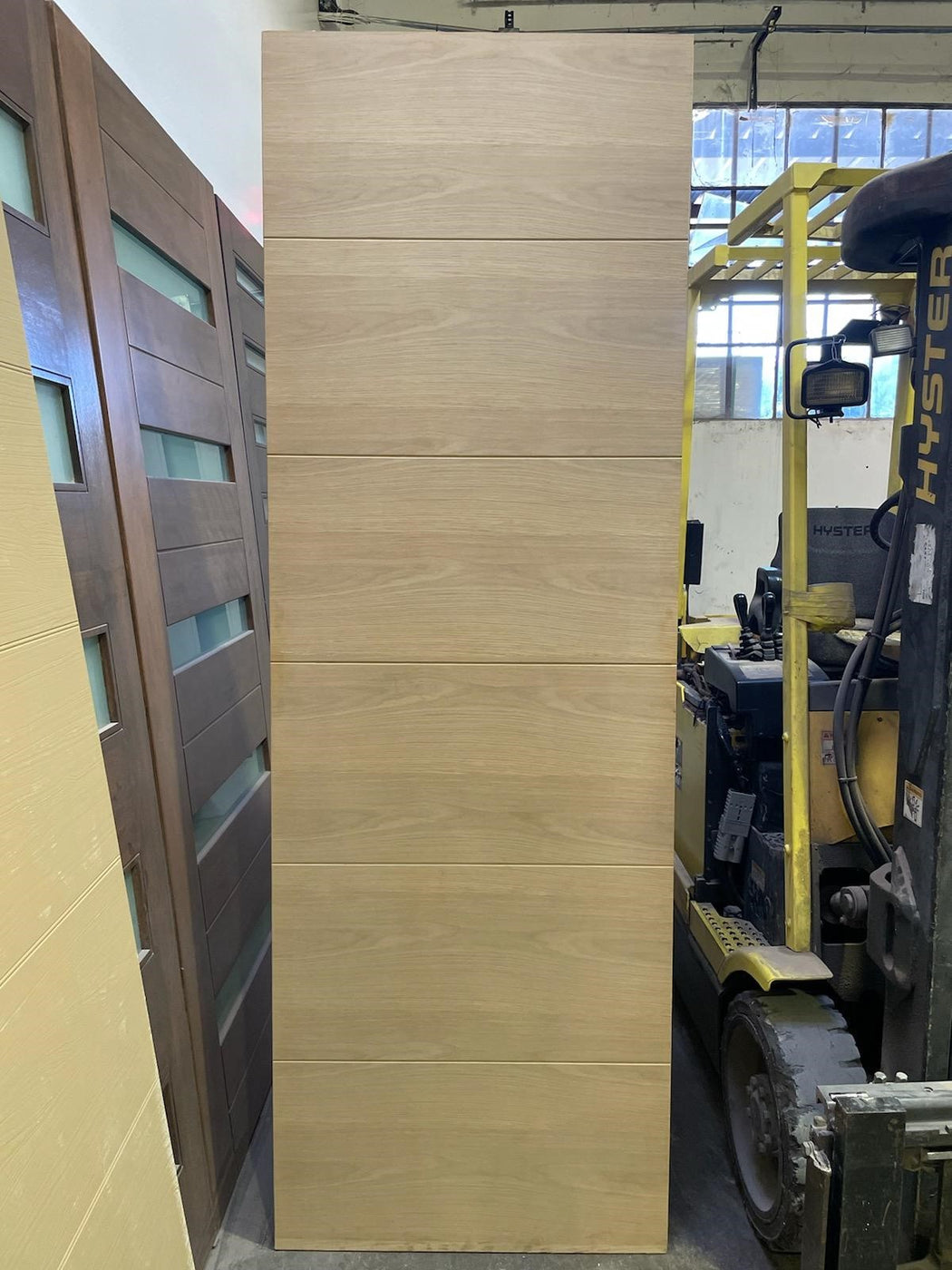 Horizon - Interior Modern White Oak Solid Wood Door (Horizontal Wood G ...