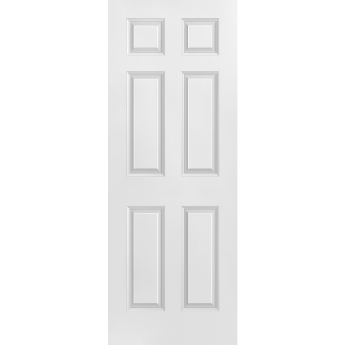 Interior Classic 6-Panel Square Primed Door — Lux Doors
