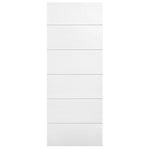 Melrose - Interior Flush Primed Solid Core Door with Horizontal Groove ...