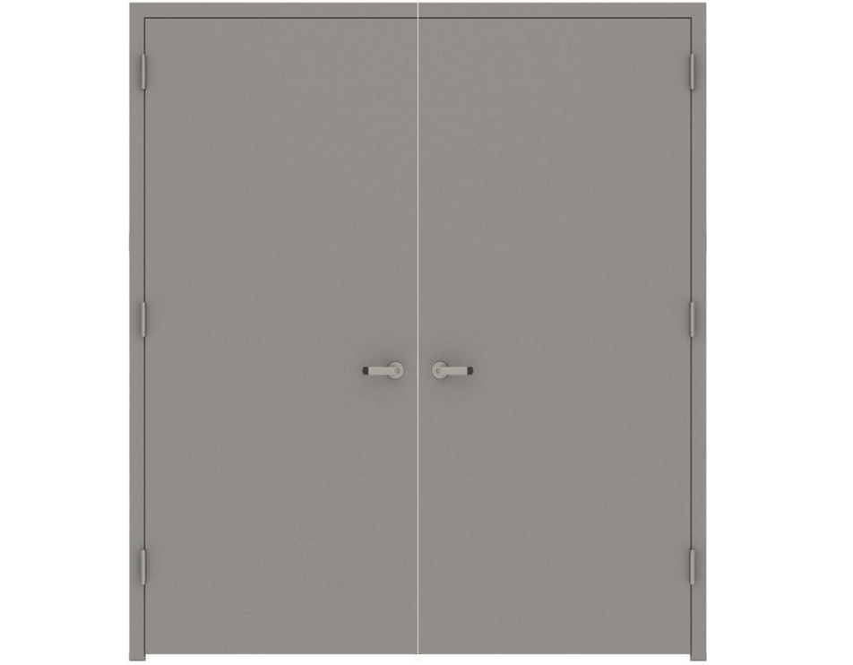 Commercial 16-Gauge Flush Hollow Metal 3-Hours Fire Rated Door — Lux Doors